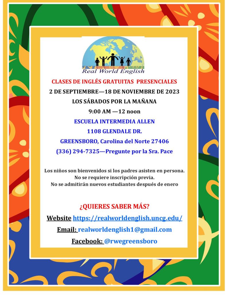 Inician las clases de inglés de Real World English en Greensboro | Qué Pasa