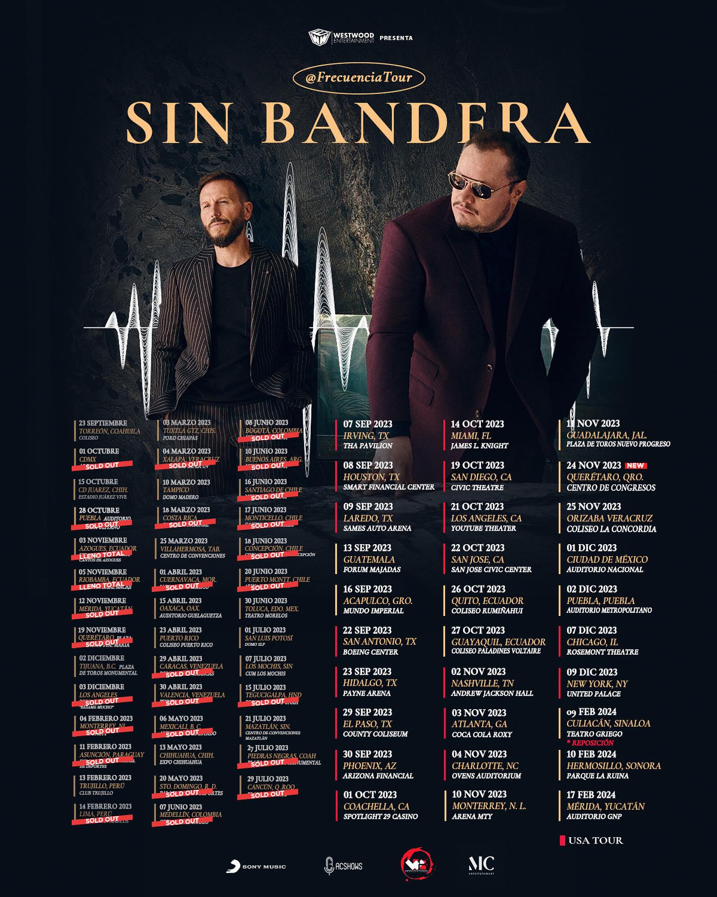 Sin Bandera viene a Charlotte el 4 de noviembre | Qué Pasa
