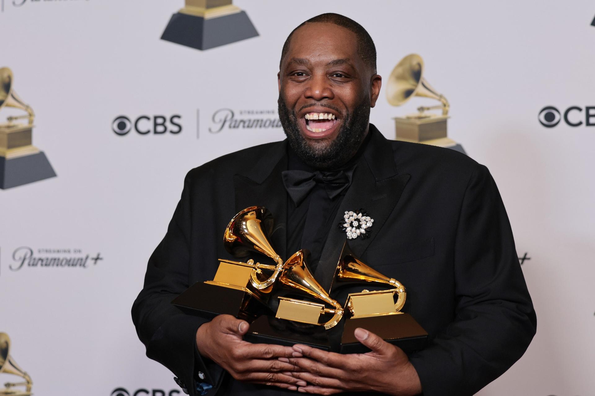 El rapero estadounidense Killer Mike es detenido justo después de ganar ...