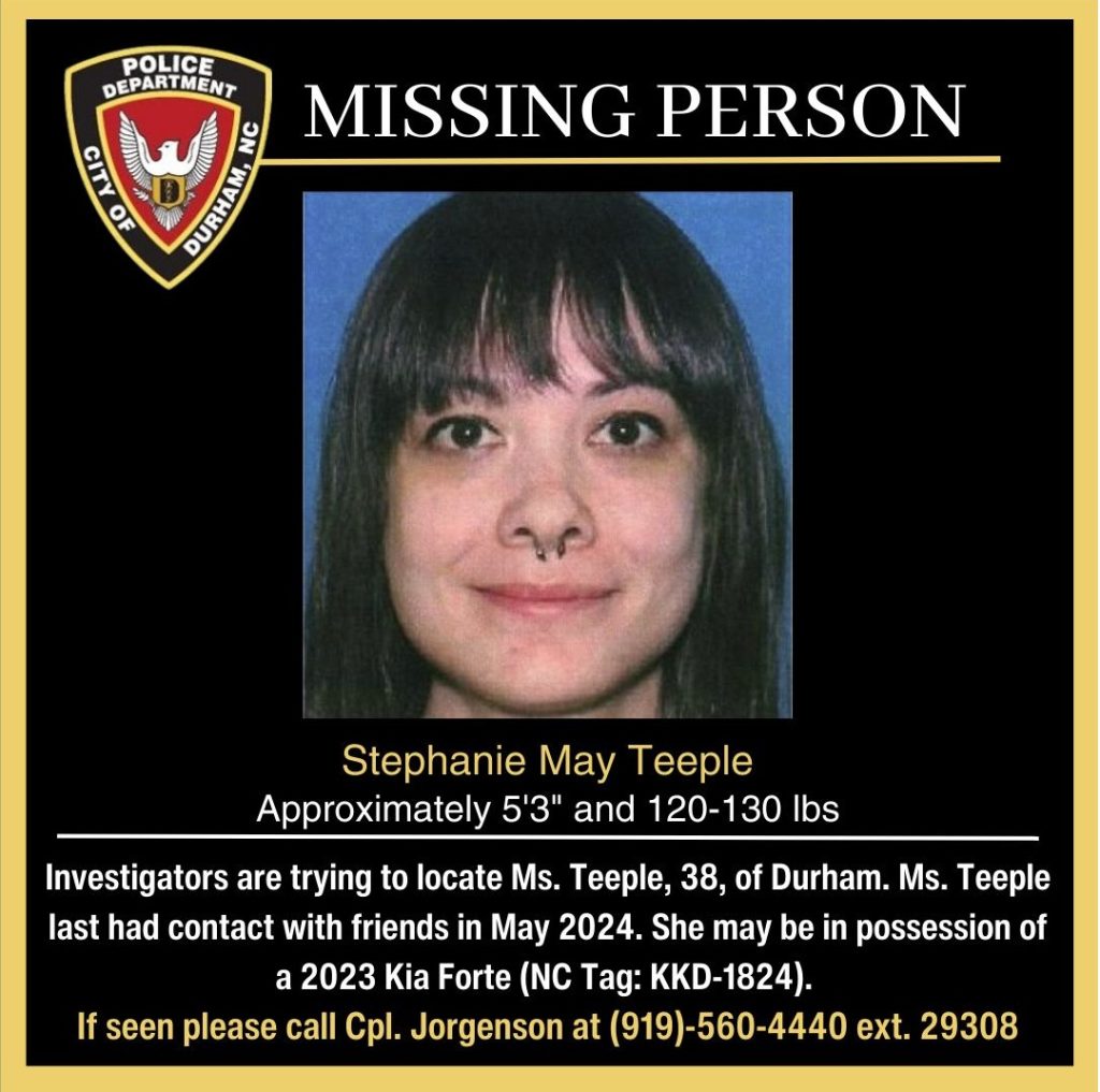 Desaparecida desde mayo en Durham: ¿Viste a Stephanie? | Qué Pasa
