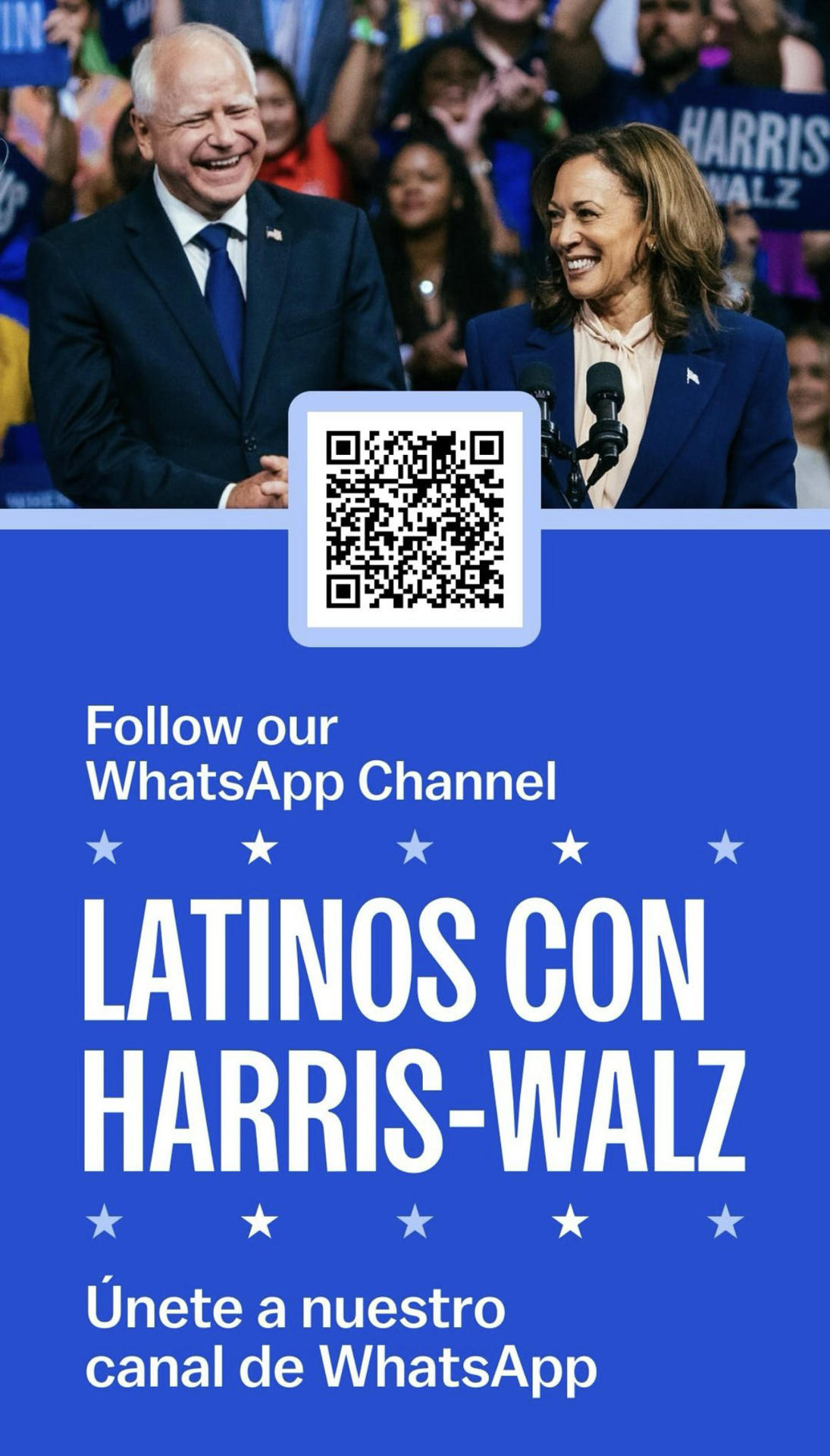 Harris busca llegar a votantes latinos con su canal de WhatsApp | Qué Pasa