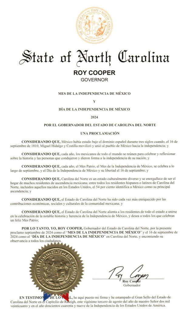 Septiembre es el “Mes de la Independencia de México” en NC | Qué Pasa