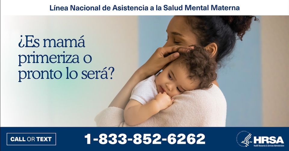 Línea Gratuita de salud mental materna en español e inglés | Qué Pasa