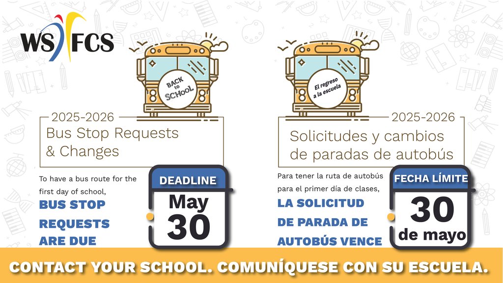 ¡Atención familias! Actualiza tu parada de autobús escolar antes del 30 ...