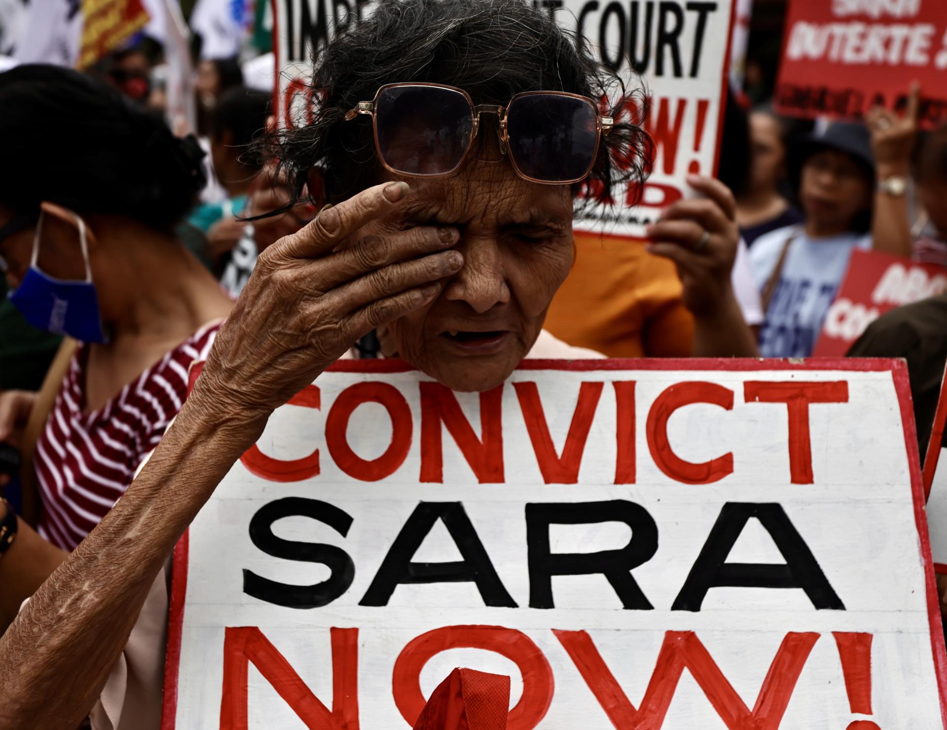 El Senado filipino archiva el proceso de destitución de Sara Duterte ...