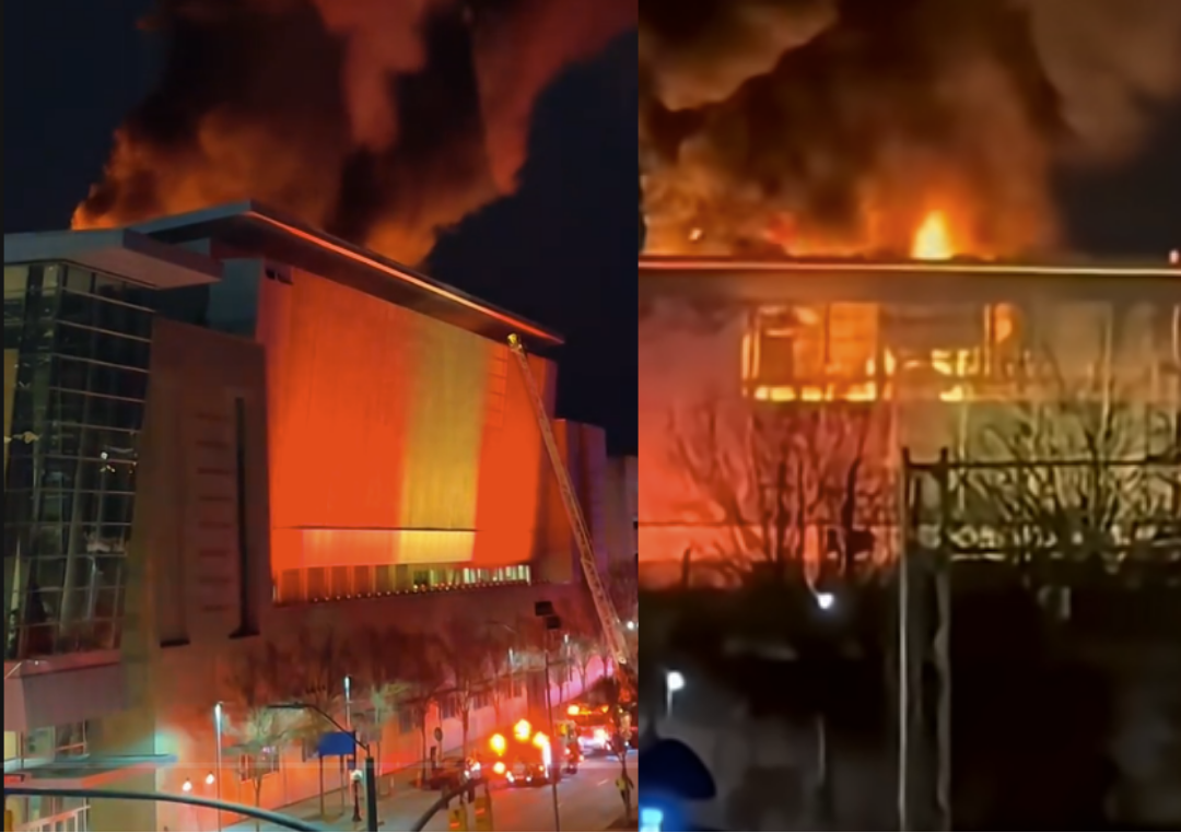 Fuerte incendio invade en el Centro de Convenciones de Raleigh | Qué Pasa