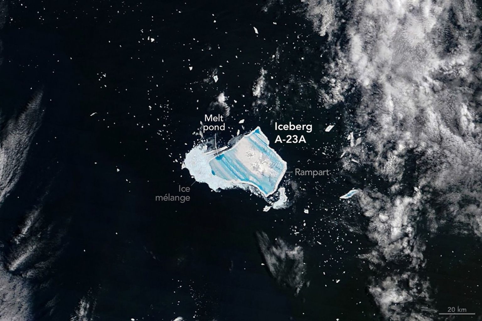 Iceberg A-23A: El coloso azul que enfrenta su fin | Qué Pasa