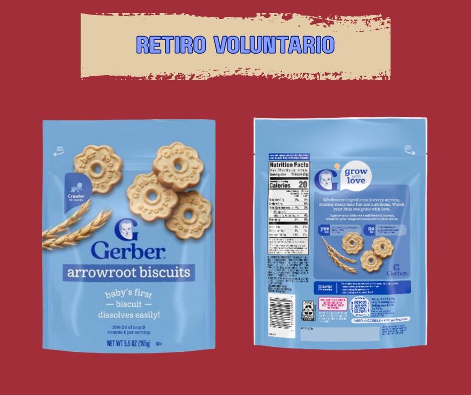 Alertas sobre Gerber Arrowroot Biscuits: Identificación y reembolso ...